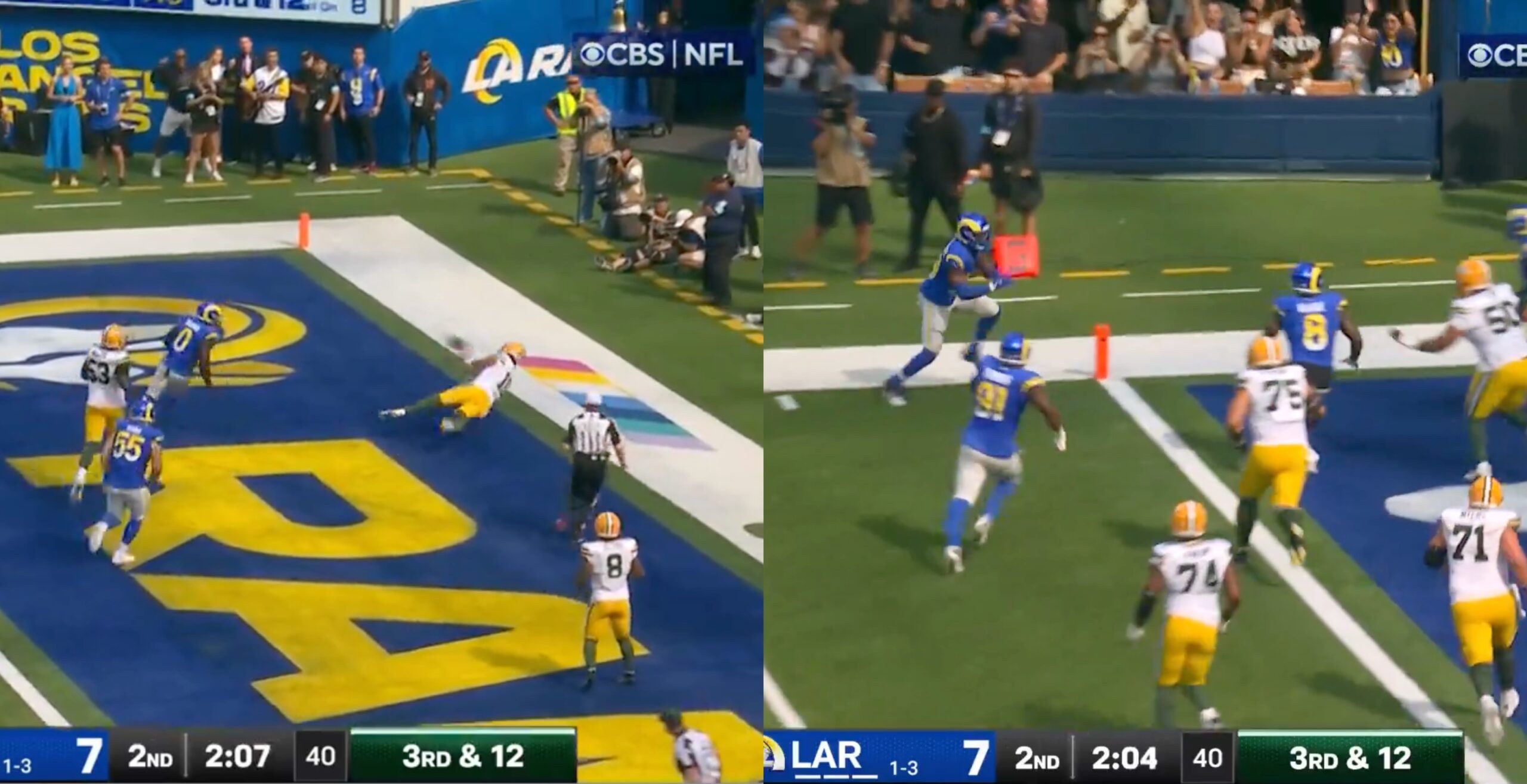 Jordan Love Throws An Embarrassing Pick-6 After Nearly Being Sacked In ...