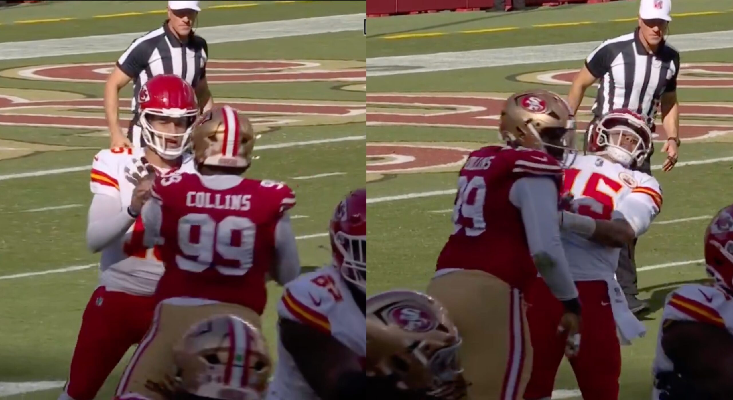 Referees Miss 49ers Defensive Lineman Punching Patrick Mahomes In ...