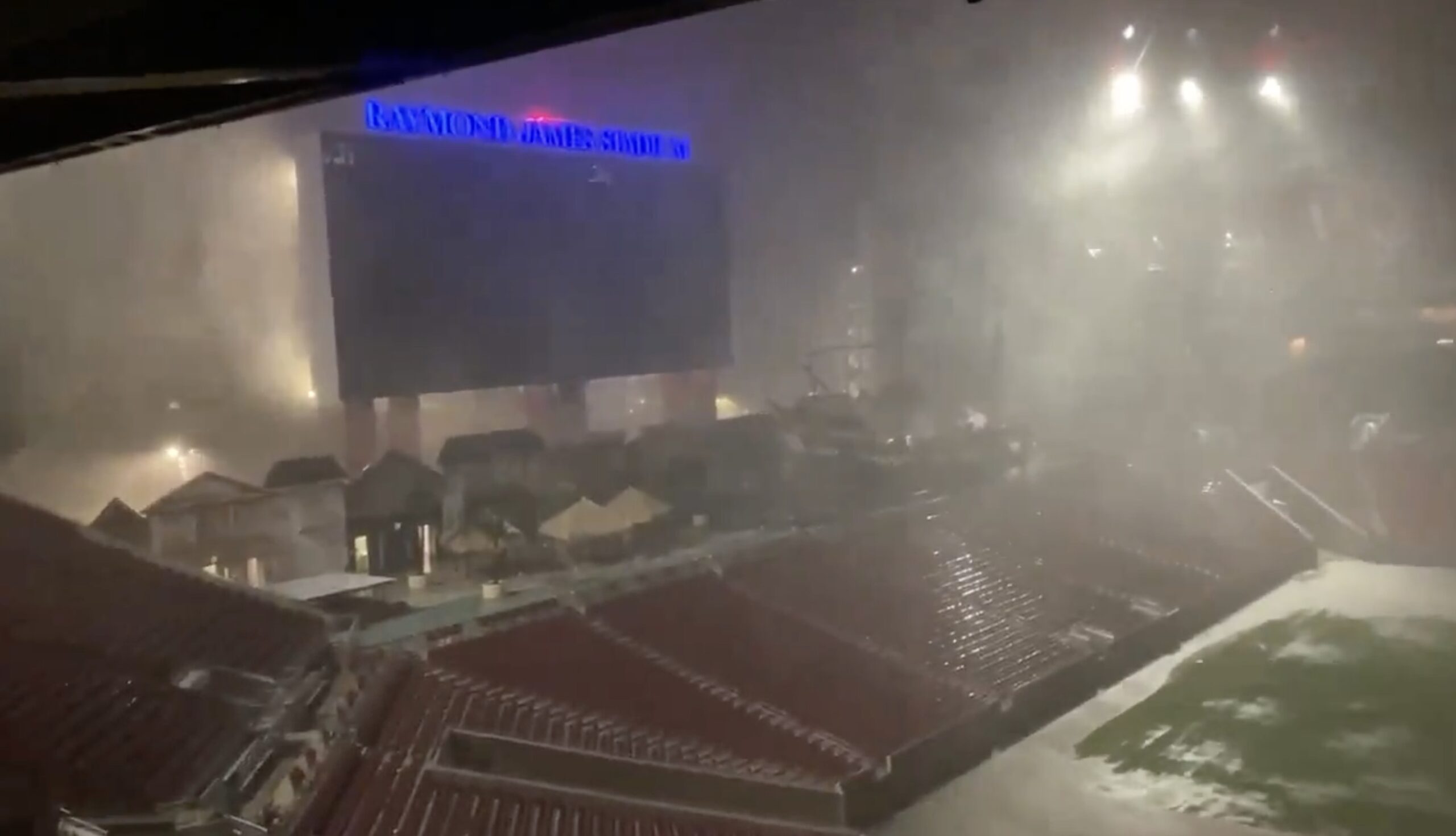 Buccaneers Stadium Was Flooded Overnight Due To Hurricane Milton ...