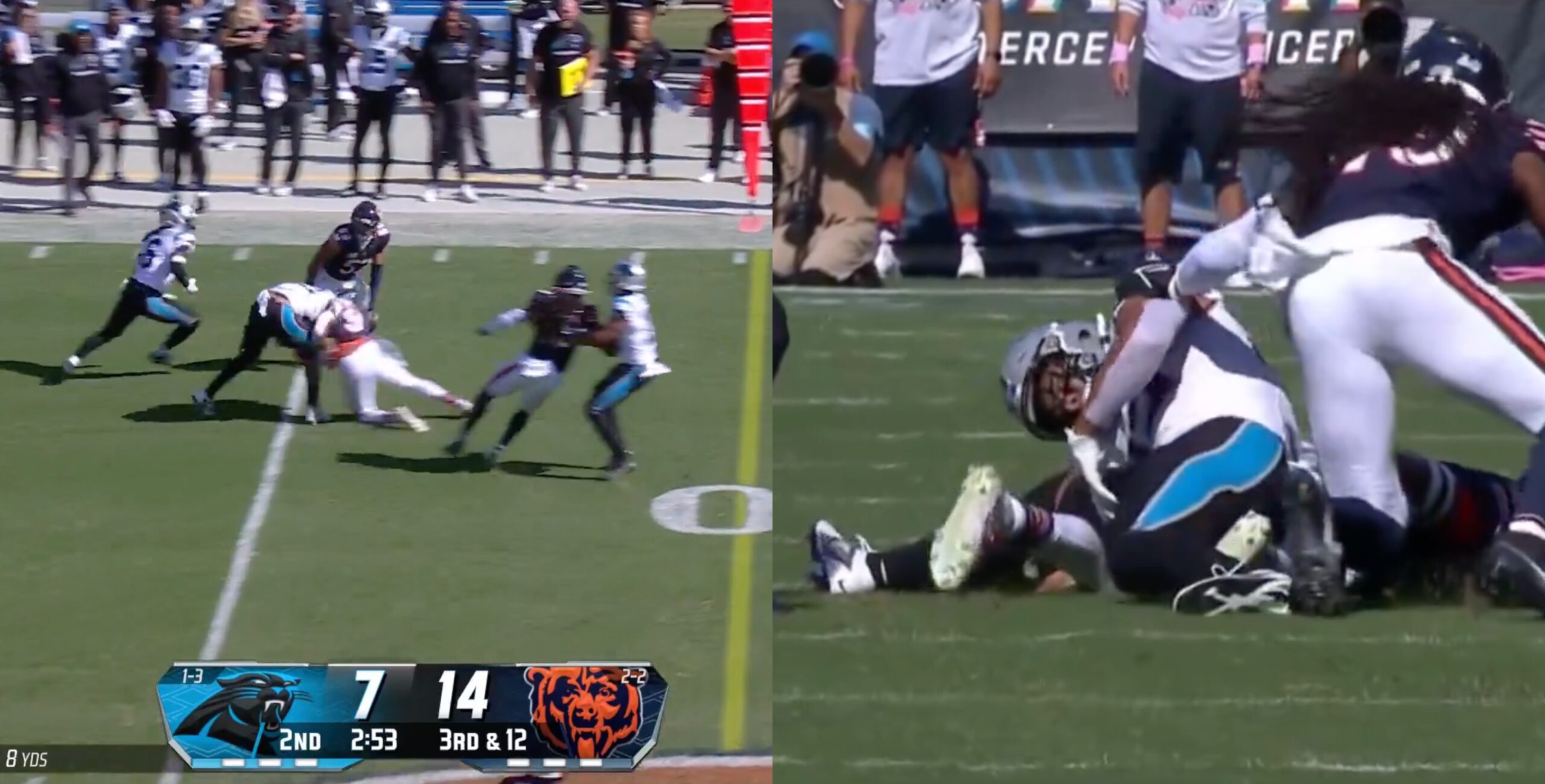 Panthers TE Tommy Tremble Gets Knocked Out Cold After Vicious Hit From ...