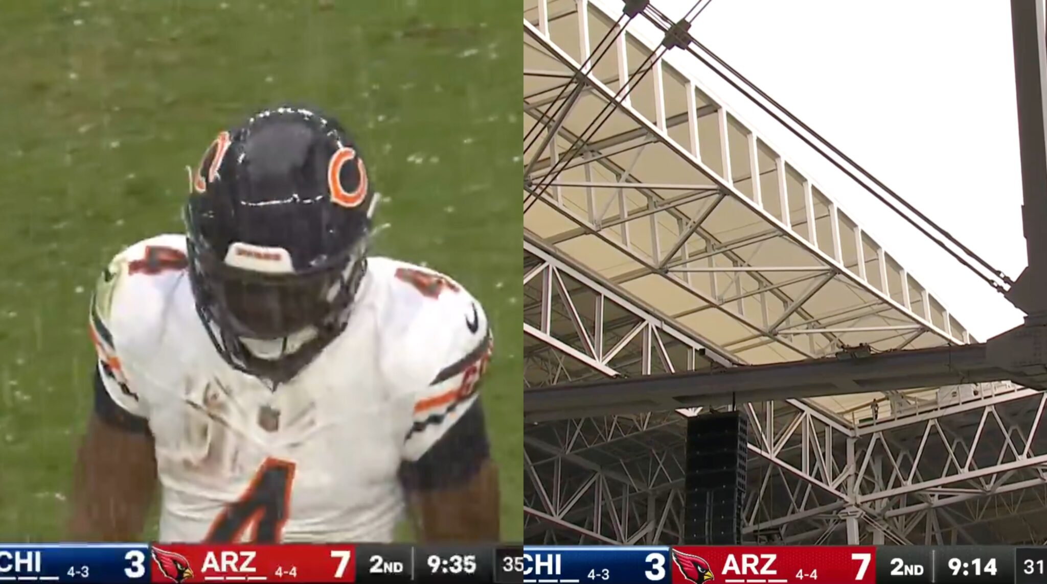 Cardinals Had To Close Stadium Roof In Middle Of Game After It Starts ...