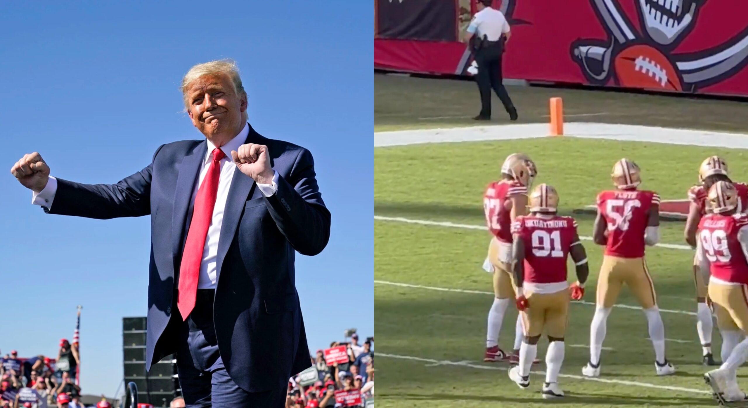 Nick Bosa Appears To Preform A Donald Trump-Inspired Sack Dance vs ...