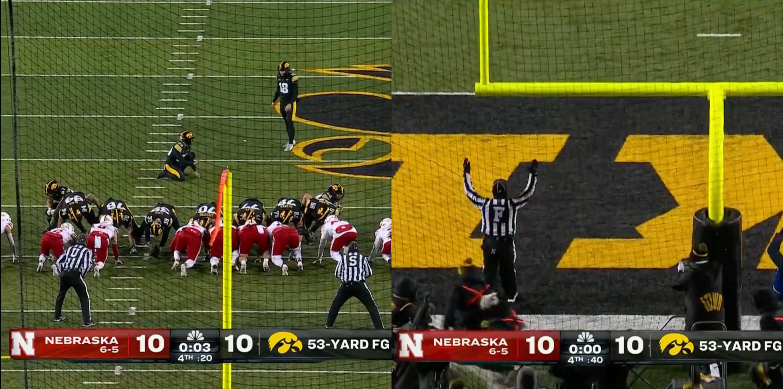NBC Missed Iowa's Game-Winning Field Goal Due To Horrible Camera Work ...