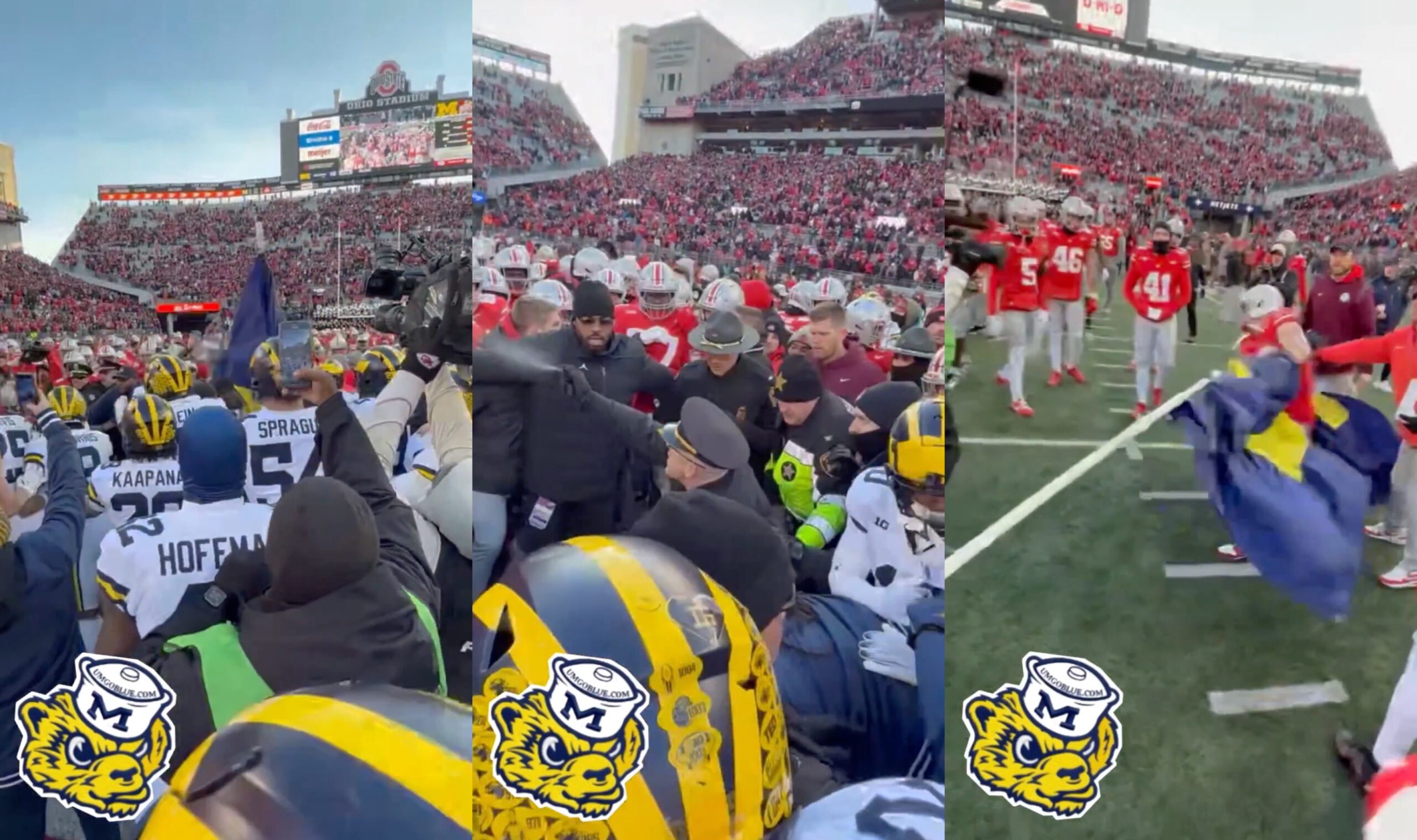 On-Field Footage Shows Cops Using Pepper Spray, Coaches Bloodied During ...