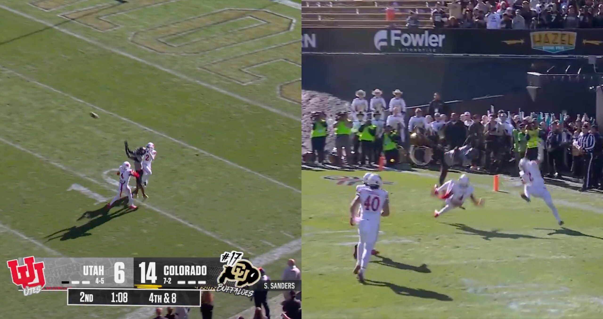 Colorado's Travis Hunter Makes An Incredible Catch In-Between Two Utah ...
