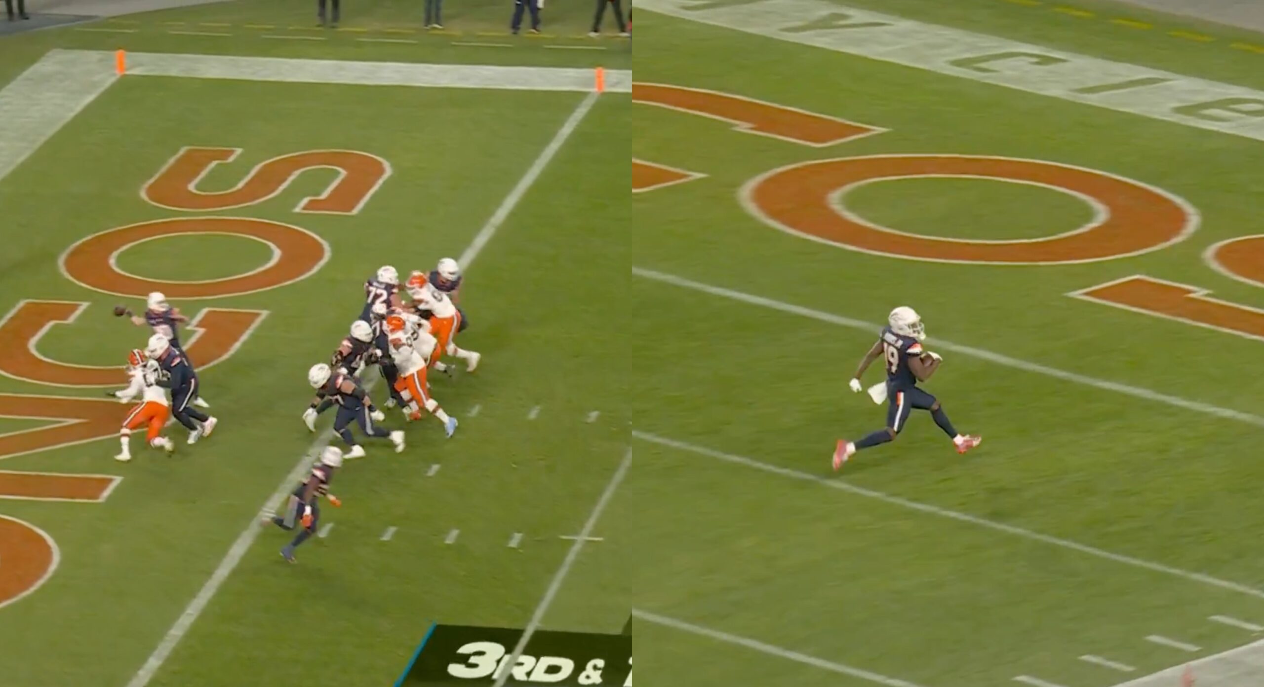 Broncos QB Bo Nix Hits Marvin Mims In Stride For A 93-Yard Touchdown vs ...