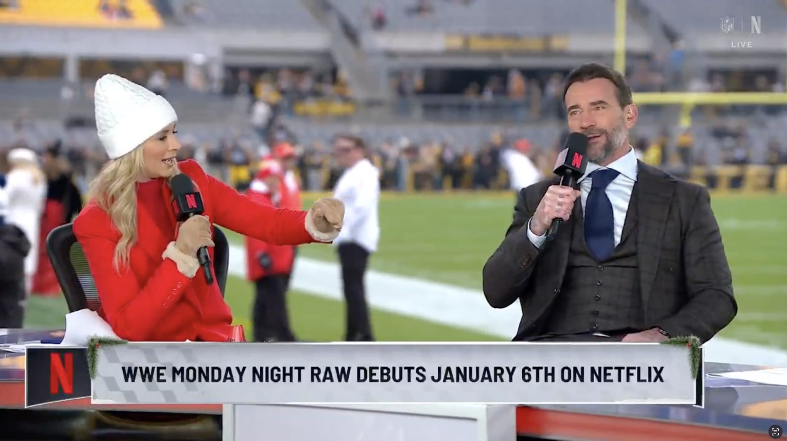 CM Punk Rips Chicago Bears Ownership During Netflix Pre-Game Appearance ...