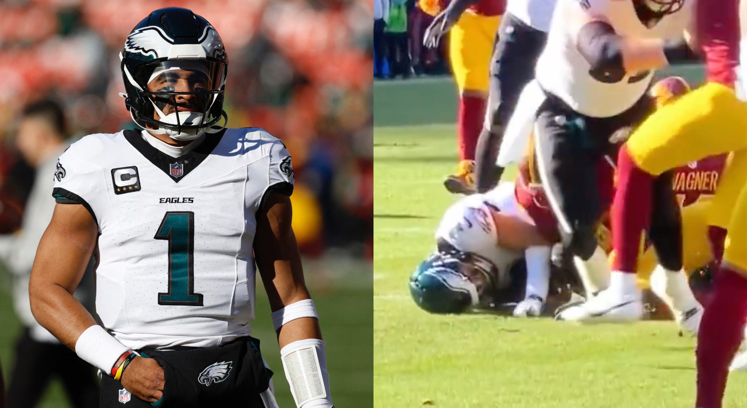 Jalen Hurts Ruled Out For Remainder Of The Game vs Commanders With ...