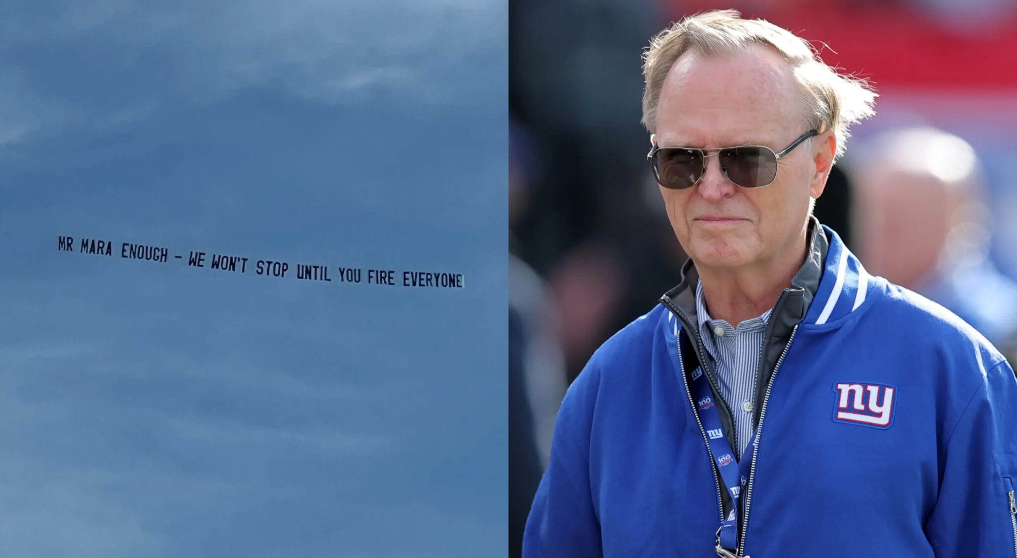 Another Giants Fan Plane Flies Over MetLife Stadium Demanding John Mara ...