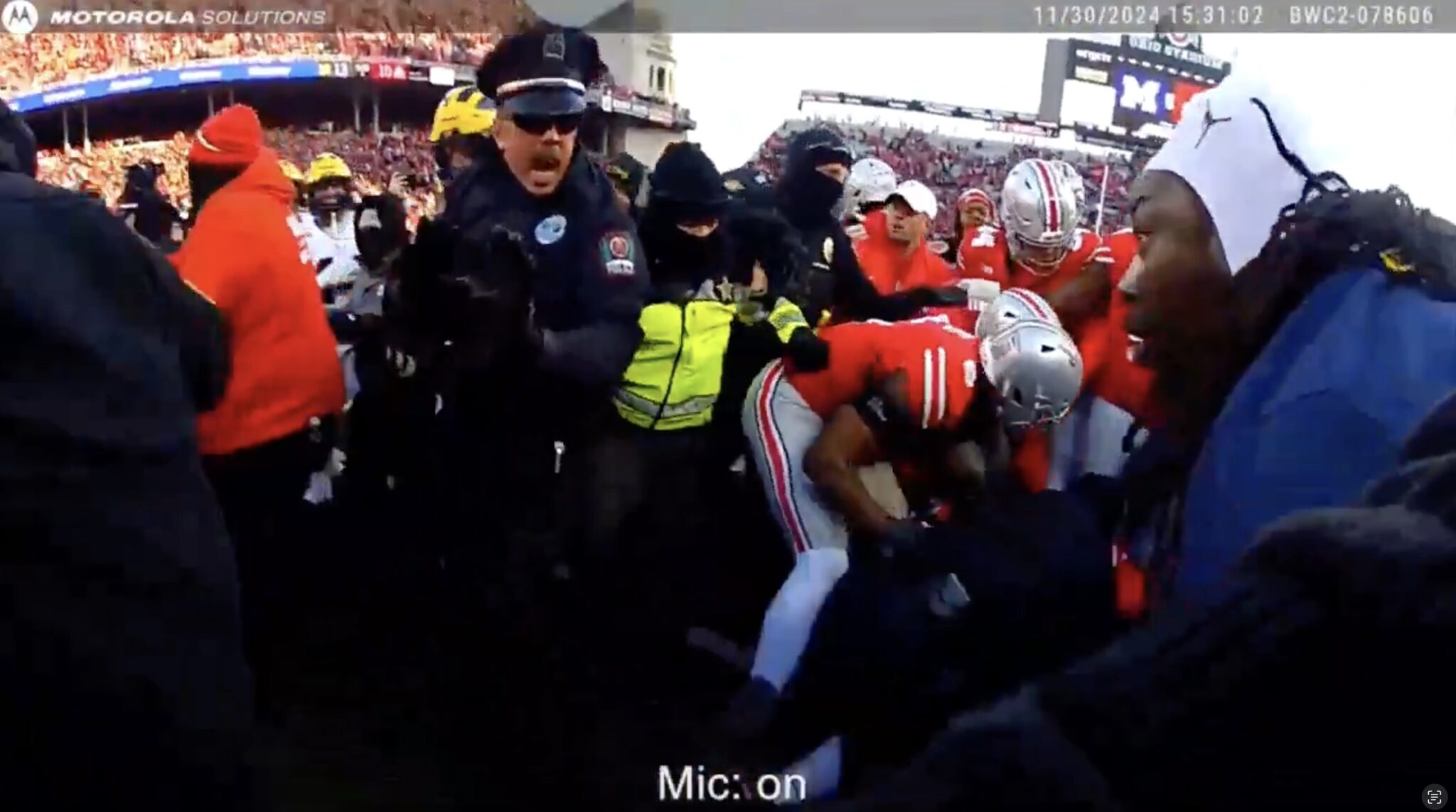 Body-Cam Footage of Michigan-Ohio State Brawl Has Been Released - Daily ...