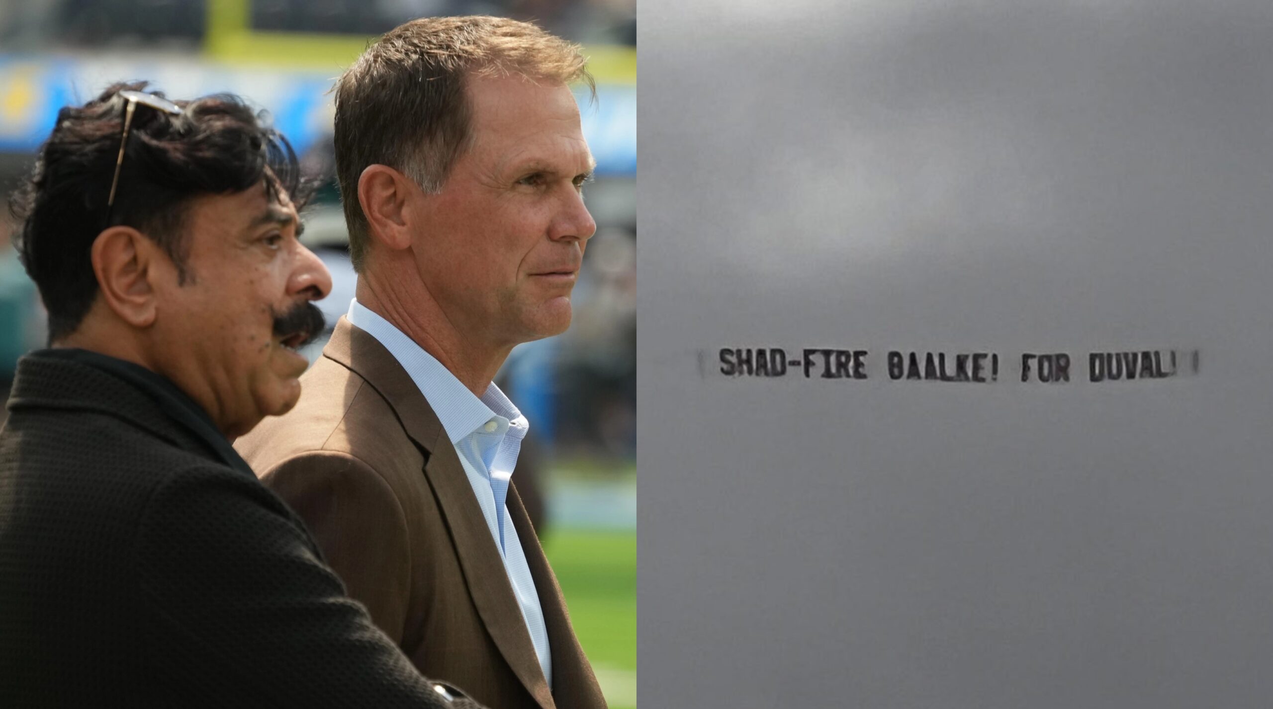 Jaguars Fans Flys Plane Over Stadium With Banner Demanding Owner Shad Khan Fire GM Trent Baalke ...