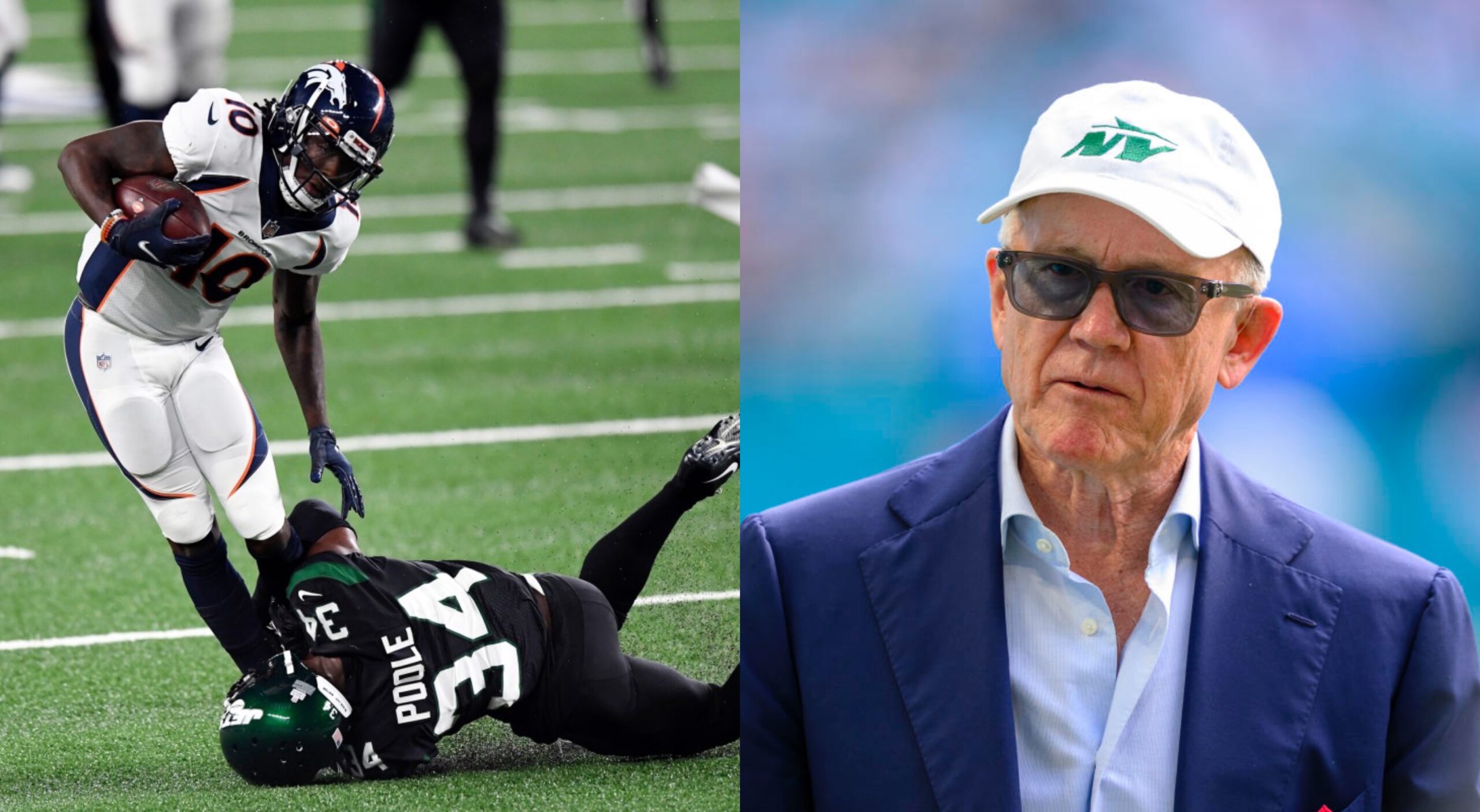 REPORT: Jets Owner Woody Johnson Vetoed Jerry Jeudy Trade After Seeing WR's Madden Rating ...