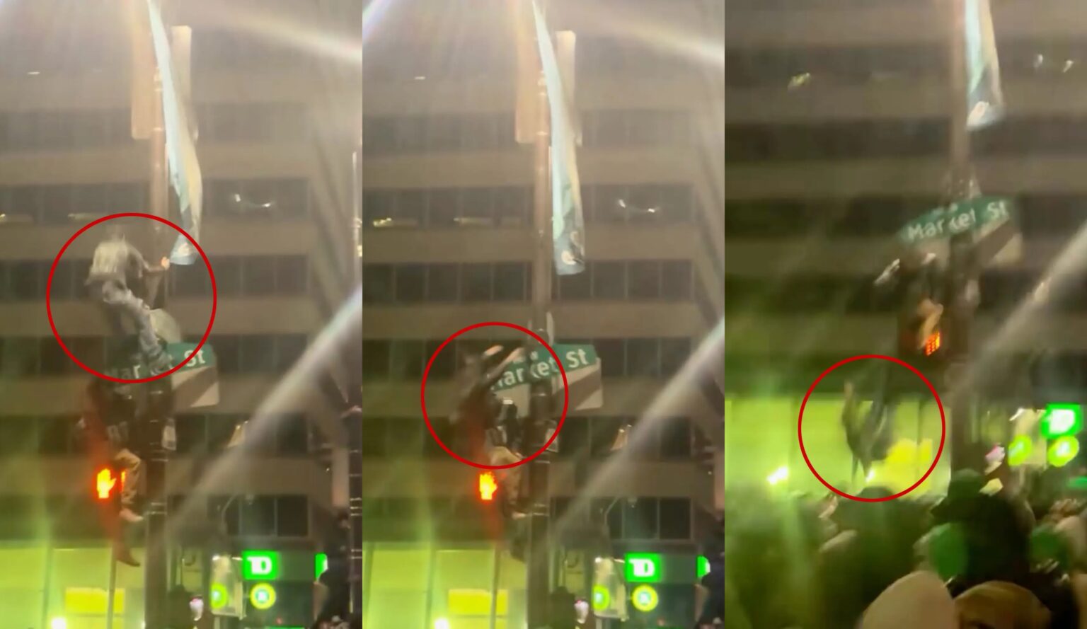 Eagles Fan On Life Support After Falling From Light Pole During NFC ...