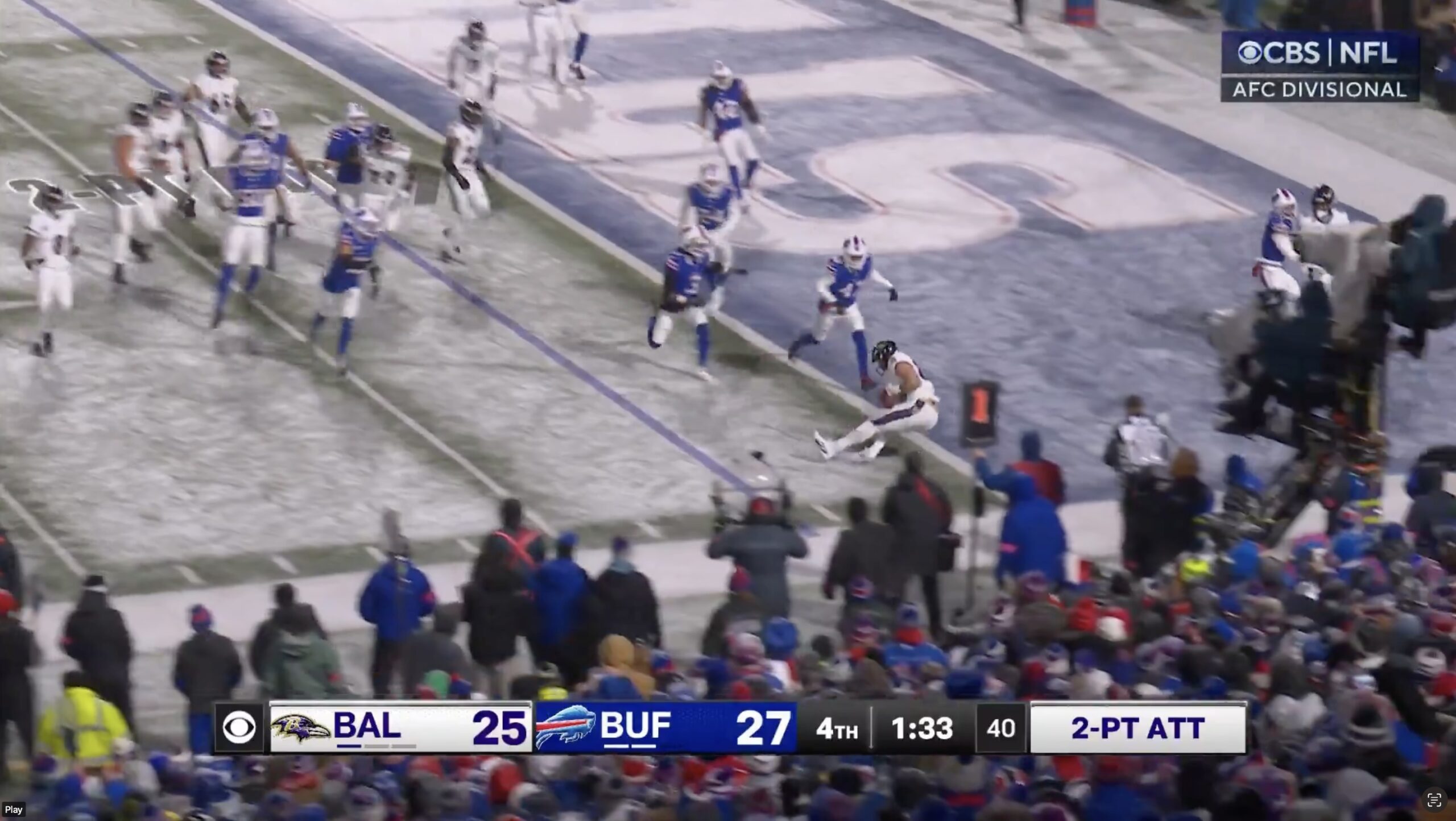 Mark Andrews Drops Two-Point Conversion Pass After Ravens Go Down The ...