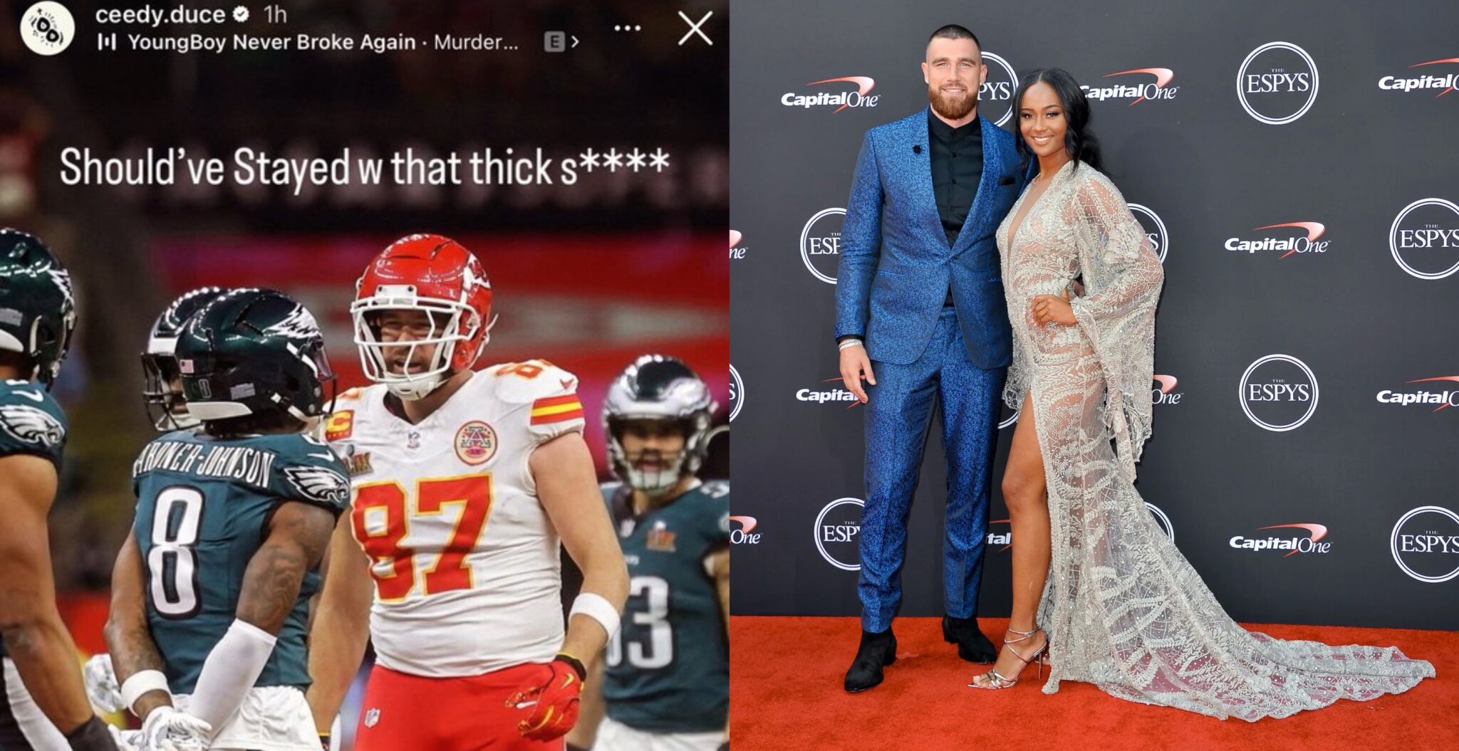 Eagles' CJ Gardner Johnson Takes Shot At Travis Kelce And Taylor Swift ...
