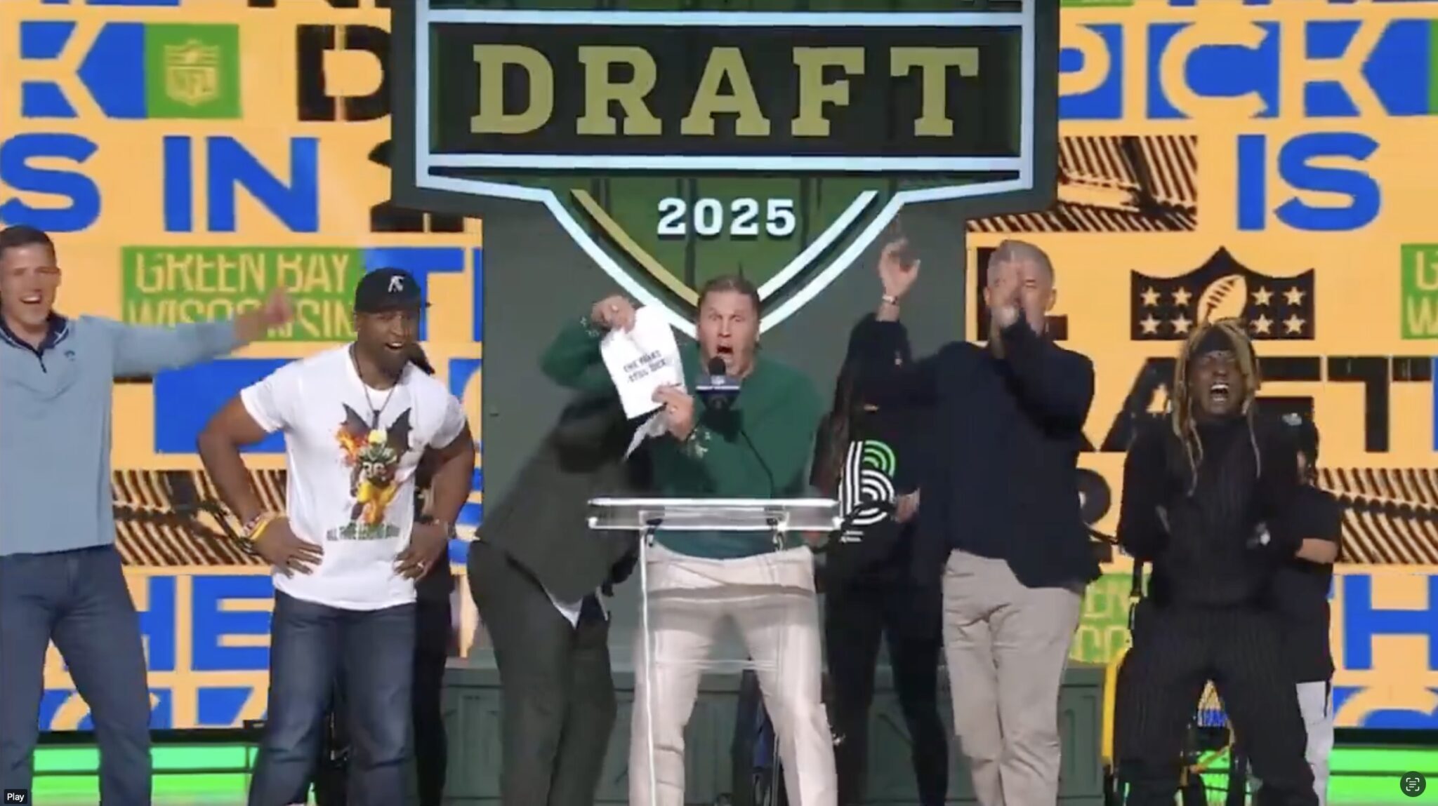 Clay Matthews Opens 2025 NFL Draft In Green Bay By Trolling Bears Over ...