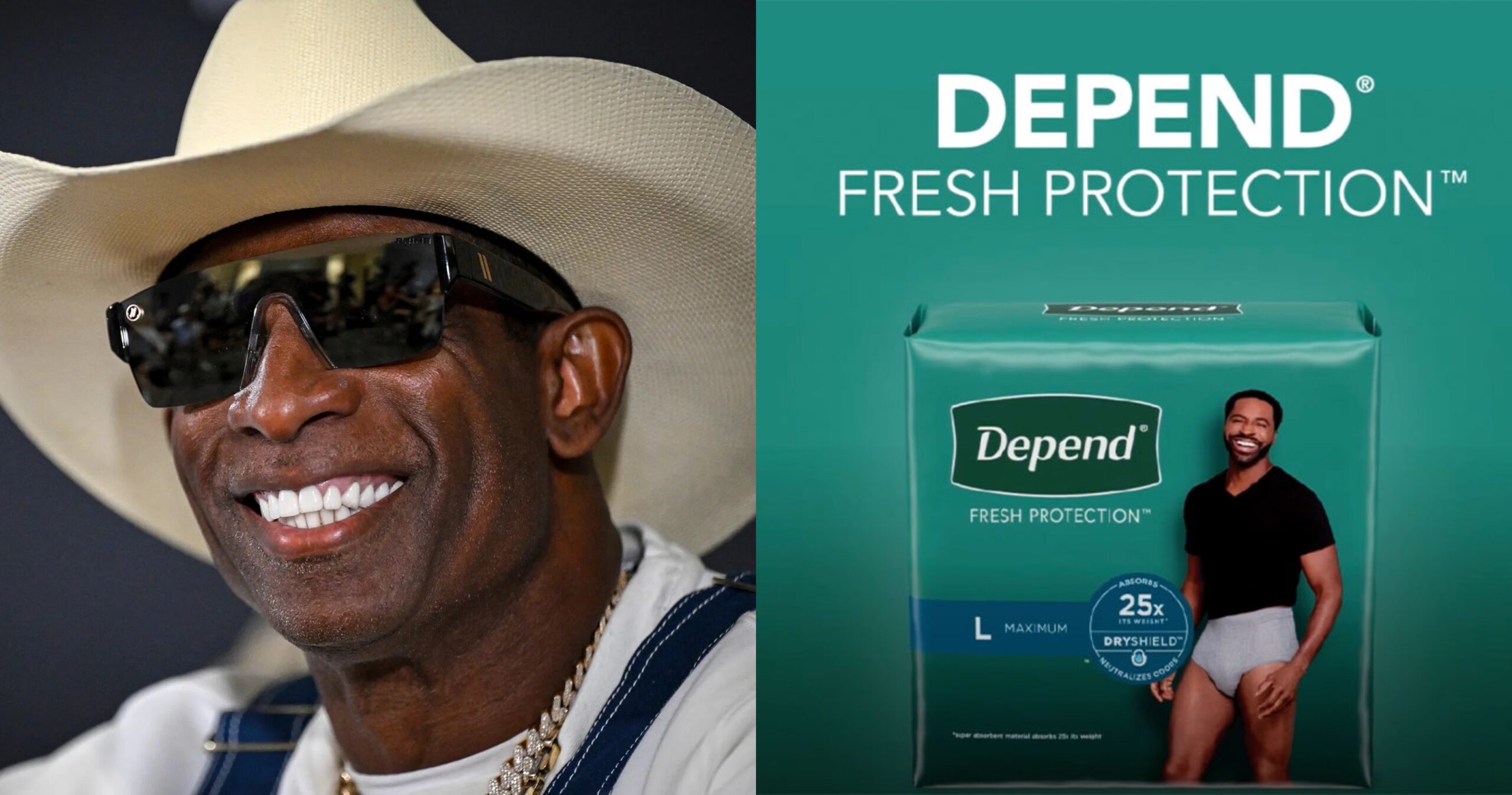 Deion Sanders Partners With 'Depend' Underwear Brand After Bladder ...