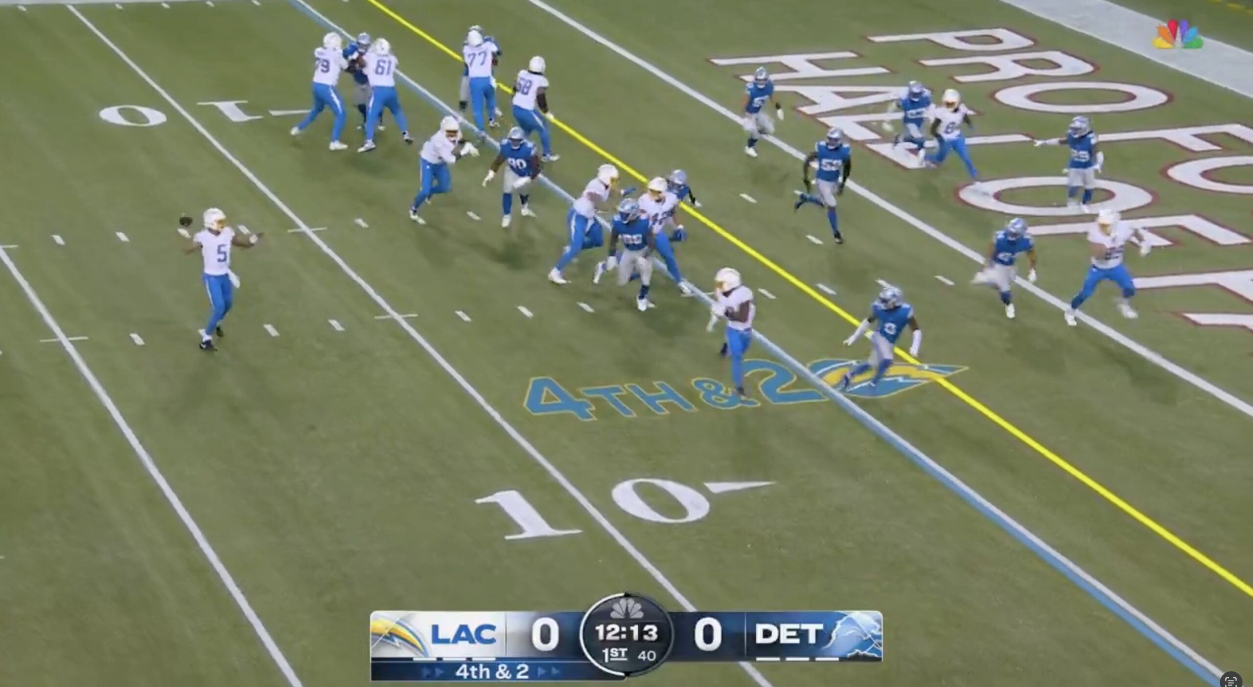 Chargers' Trey Lance Throws A TD Pass To Will Dissley For First ...