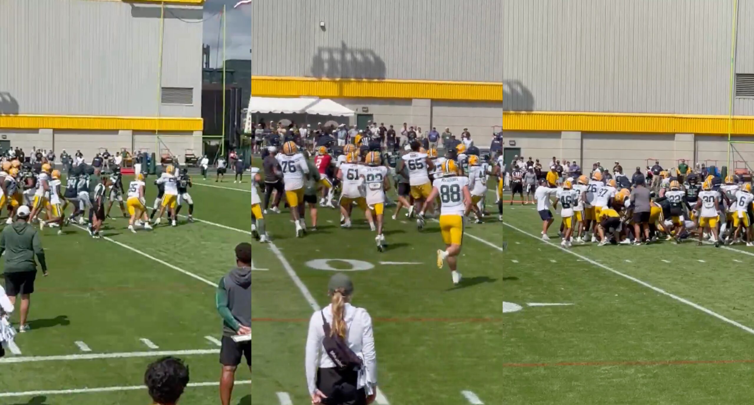 Punches Thrown In Wild Brawl During Seahawks-Packers Joint Practice ...