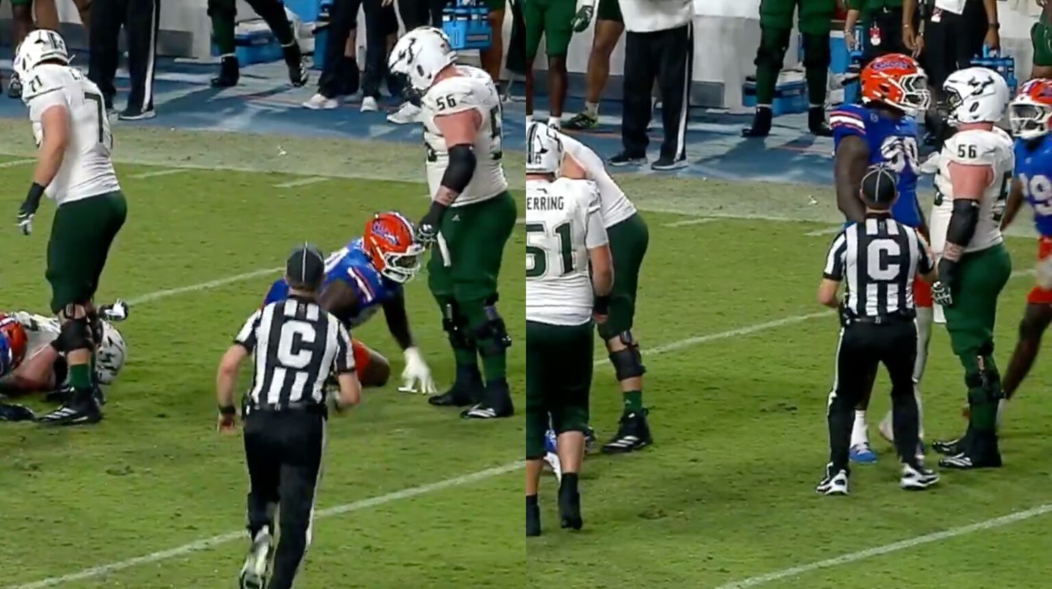 Florida DL Brendan Bett Ejected After Spitting On Player On Final Drive ...