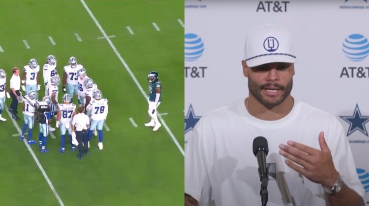 Dak Prescott Explains His Side Of Spitting Incident With Jalen Carter, Says He Didn't Spit On ...