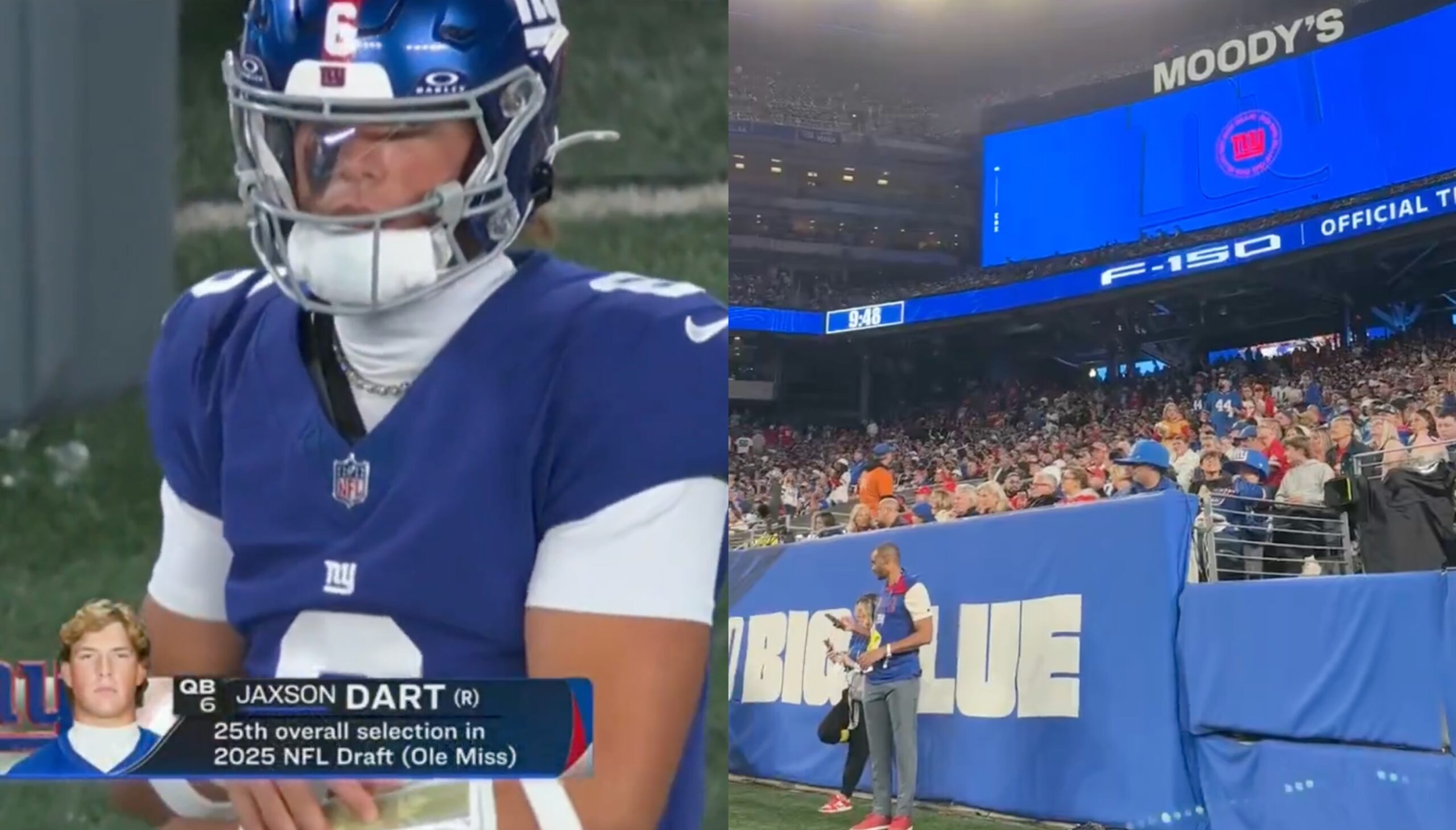 Giants Fans Breaks Out A 'We Want Dart' Chant After Russell Wilson's ...