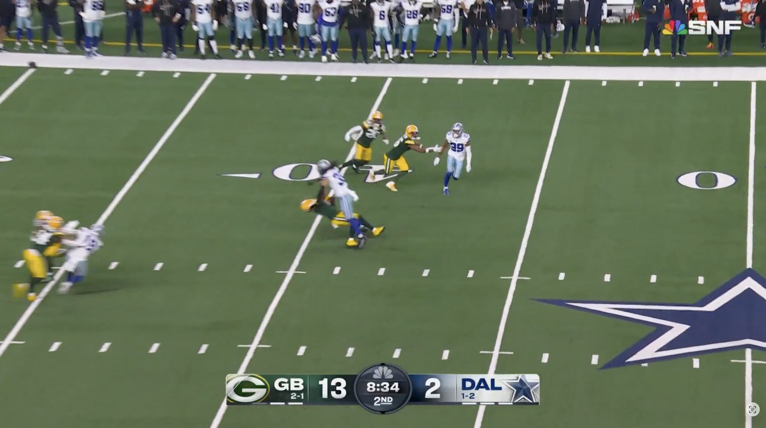 Packers' Matthew Golden Got Absolutely Laid Out By Cowboys' Marist ...