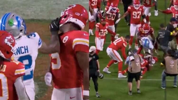 The Detroit Lions And Kansas City Chiefs Get Into A Fight After The SNF ...