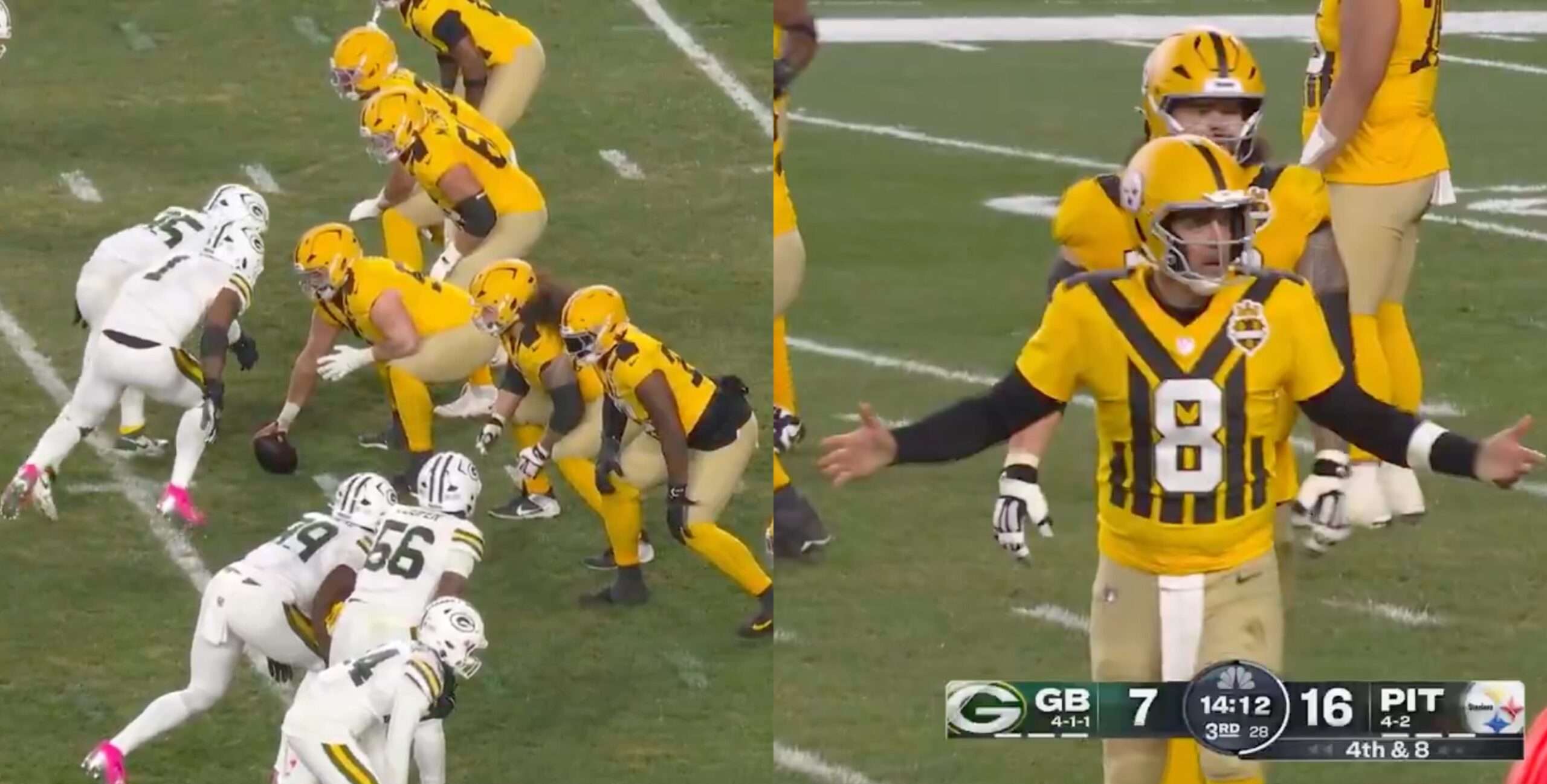 Referees Screw The Steelers After Missing Obvious Offsides Penalty On ...
