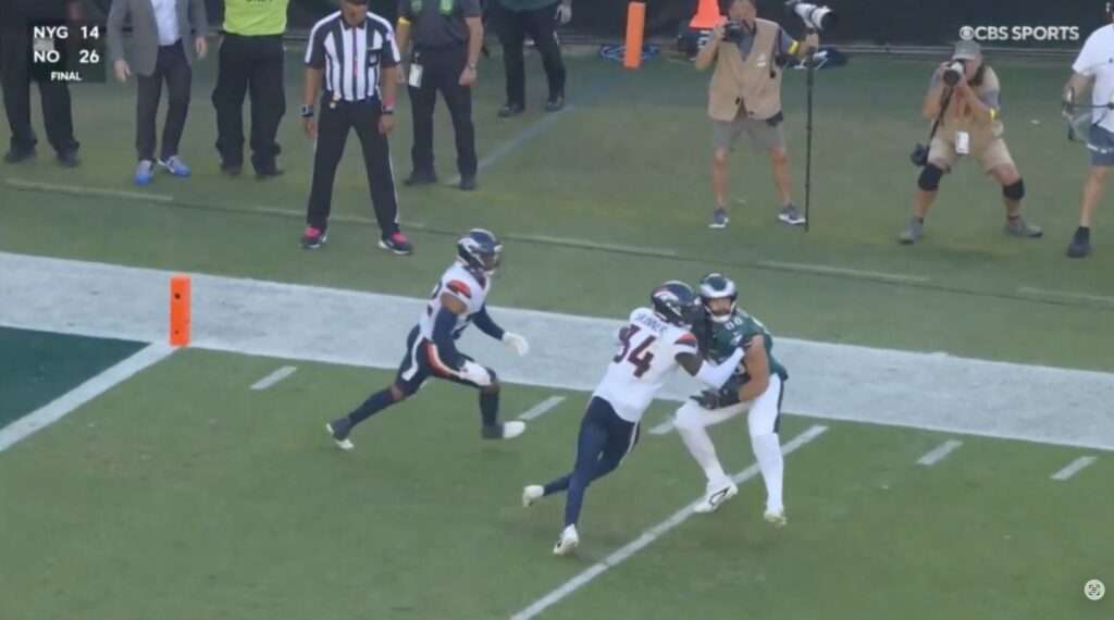 Refs Miss A Clear Pass Interference On Final Drive Of Broncos' 21-17 Win vs Eagles - Daily Snark