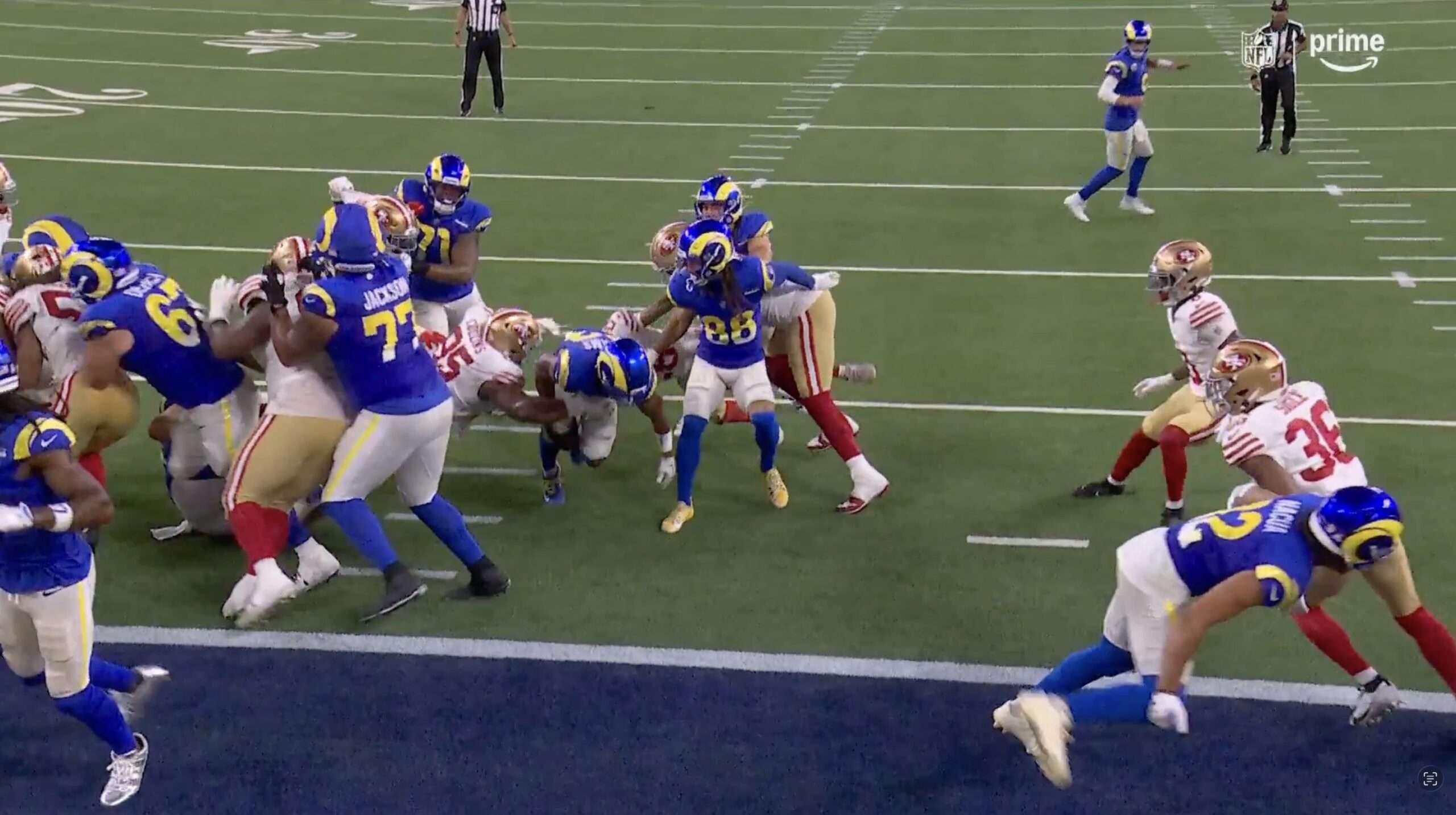 Rams RB Kyren Williams Fumbles At The Goal Line In Final Minute Of TNF ...