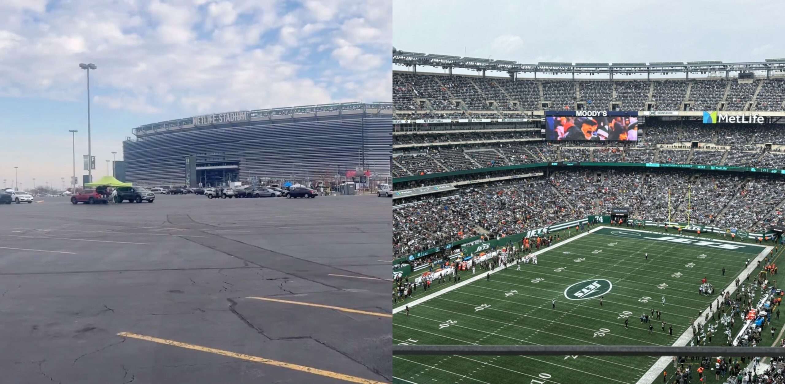 MetLife Stadium Looks Completely Empty For Jets Home Game vs Browns ...
