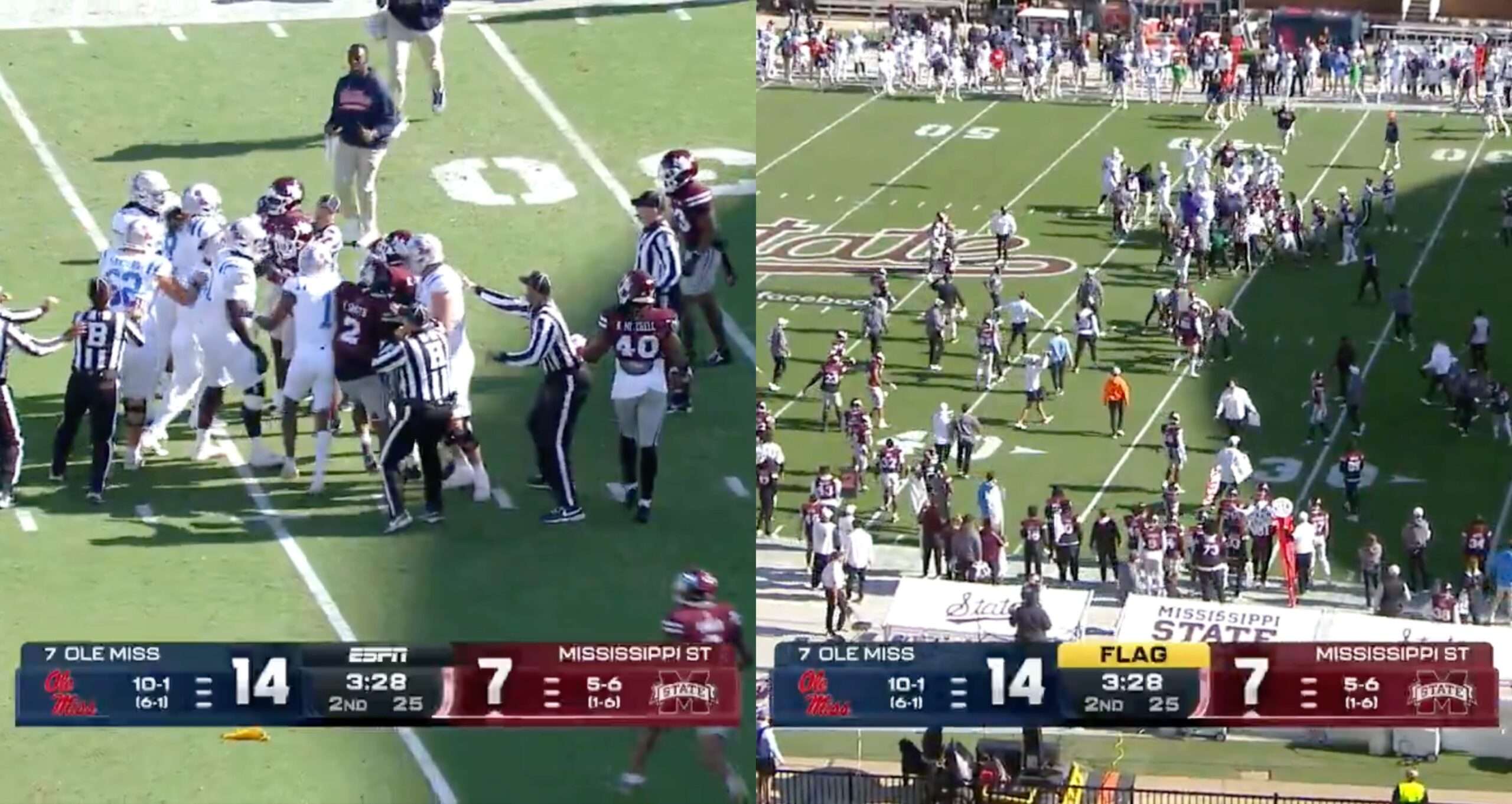 Benches-Clearing Brawl Breaks Out During Ole Miss vs Miss State 'Egg ...