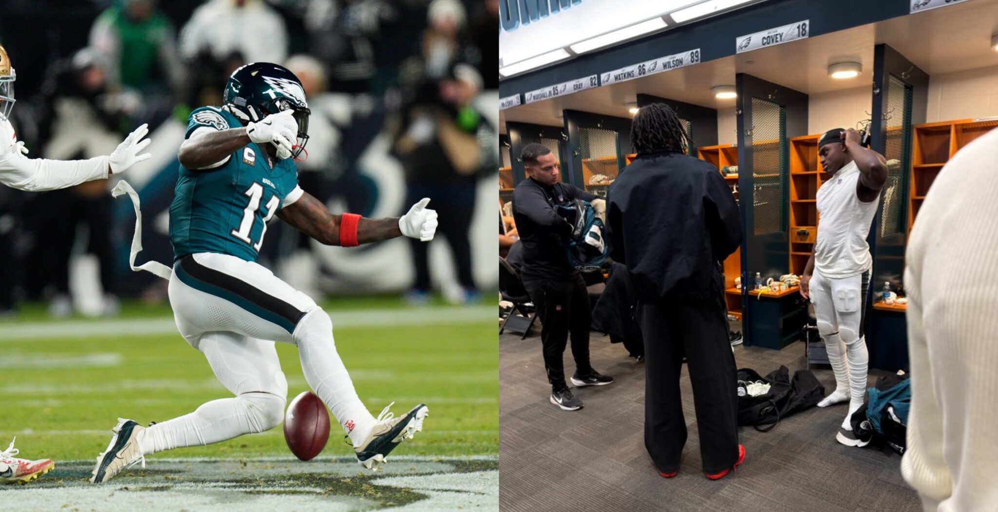 Eagles WR AJ Brown Refused To Speak To Reporters After Loss vs 49ers ...