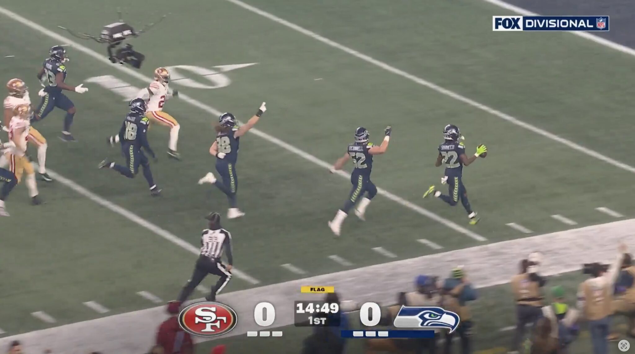 Seahawks' Rashid Shaheed Returns Opening Kickoff For A Touchdown vs ...